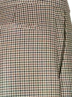 SA SU PHI Houndstooth-pattern Pleated Trousers