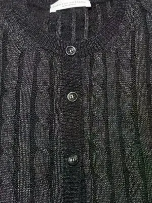 ROBERTO COLLINA Cable-knit Short-sleeve Cardigan