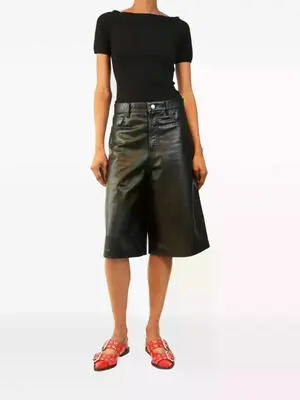 Victoria Beckham Leather Culottes