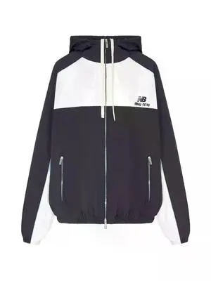 NEW BALANCE X Miu Miu Color-block Hooded Jacket - Black