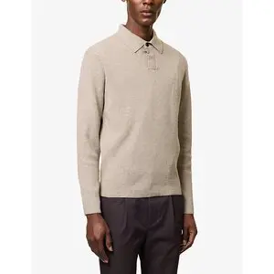 NOBL Wilder Textured Knitted Polo Jumper