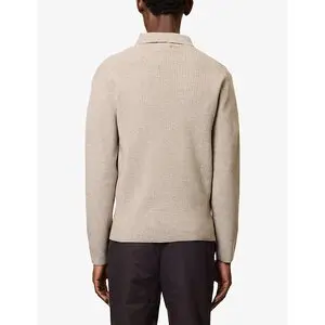 NOBL Wilder Textured Knitted Polo Jumper
