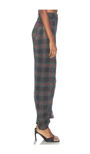 BRONX BANCO Plaid Organza Pant