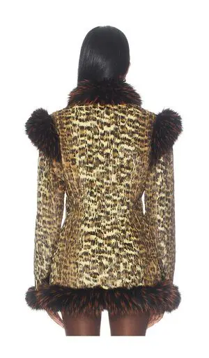 KIM SHUI Elena Leopard Jacket