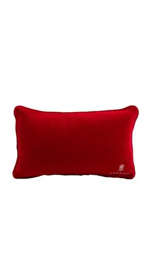 FURBISH A Tini Bit Merry Needlepoint Pillow - Red