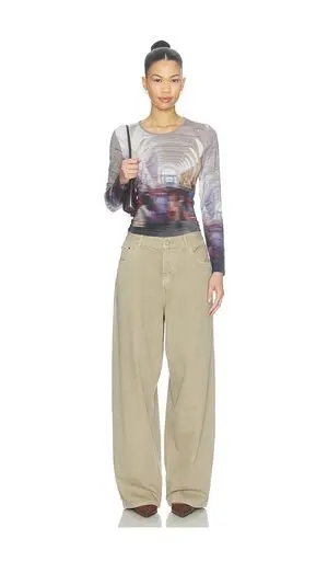 TYLER MCGILLIVARY Heidi Fitted Long Sleeve Top