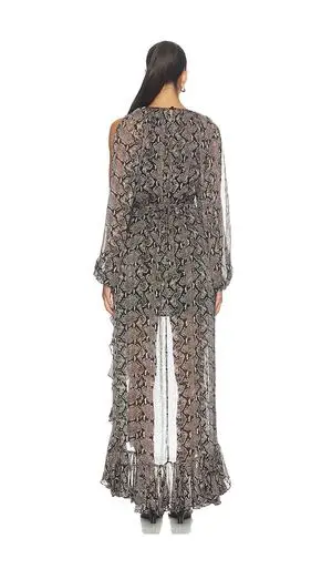 Rococo Sand Hi-lo Ruffled Dress