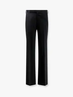 LARDINI Wool Trousers - Black