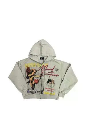 Mixed Emotion Broken Halo Zip-up Hoodie