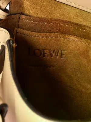 Loewe Gate Dual Shoulder Bag Leather Mini Crossbody Bag - Neutrals