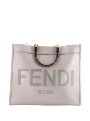 Fendi Sunshine Shopper Leather Medium Tote Bag