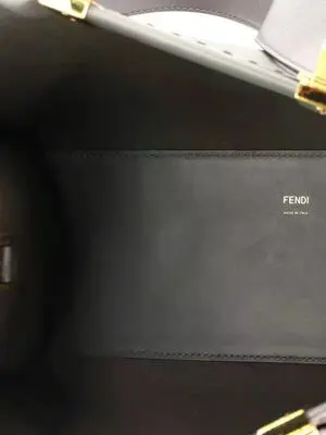 Fendi Sunshine Shopper Leather Medium Tote Bag