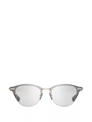 Dita Iambic Browline-frame Glasses - Silver