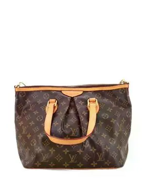 LOUIS VUITTON Palermo Handbag Monogram Canvas Pm Tote Bag - Brown