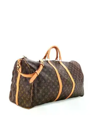 LOUIS VUITTON Keepall Bandouliere Bag Monogram Canvas 60 Travel Bag