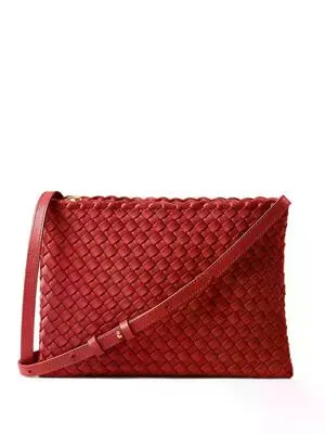 NAGHEDI Soho Woven Shoulder Bag - Red