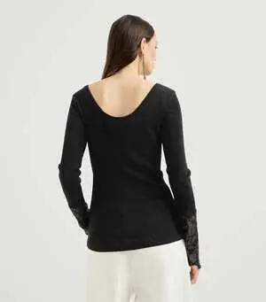Brunello Cucinelli Wool Lace-cuff Sweater
