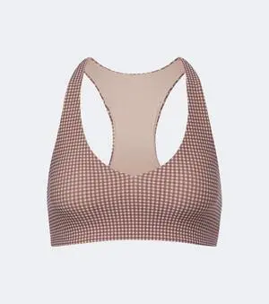 The Upside Palacio Getta Houndstooth Sports Bra