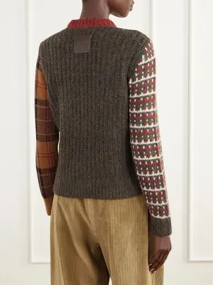 Barbour Ashford Patchwork Wool-blend Sweater