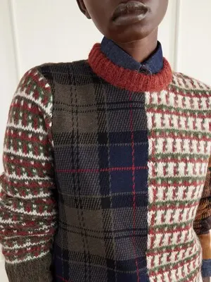 Barbour Ashford Patchwork Wool-blend Sweater