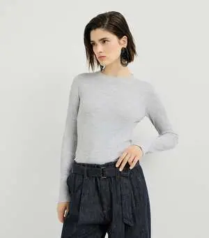 Brunello Cucinelli Cashmere-blend Ribbed Sparkle Sweater