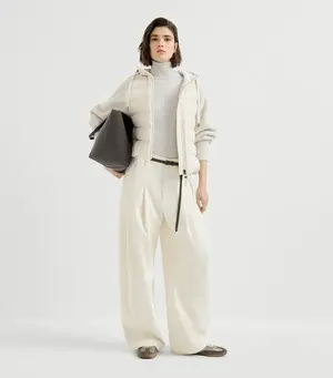 Brunello Cucinelli Cashmere-blend Ribbed Sparkle Sweater