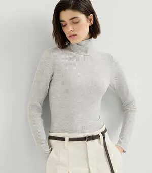 Brunello Cucinelli Cashmere-blend Ribbed Sparkle Sweater