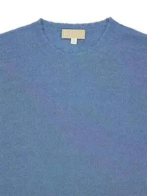120% Lino Crew-neck Sweater - Blue