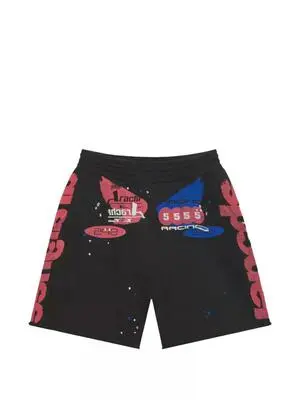 SP5DER Tire Tech Elasticated-waist Track Shorts