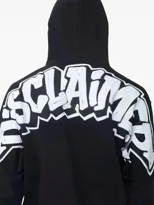DISCLAIMER Graffiti-print Cotton Hoodie