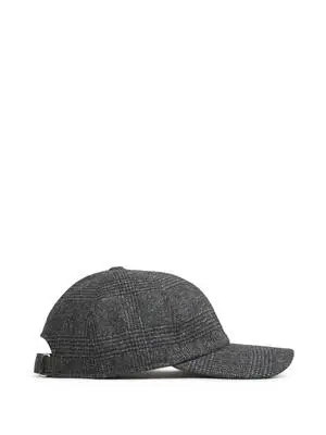 Borsalino Hiker Checked Baseball Cap