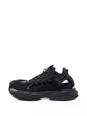 Versace Mercury Panelled Sneakers - Black