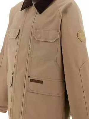 Canada Goose Corduroy-collar Patch-pocket Jacket - Neutrals