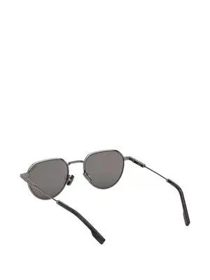Zegna Geometric-frame Sunglasses