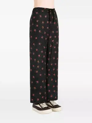 COMME DES GARÇONS TAO Floral-print Drawstring Trousers