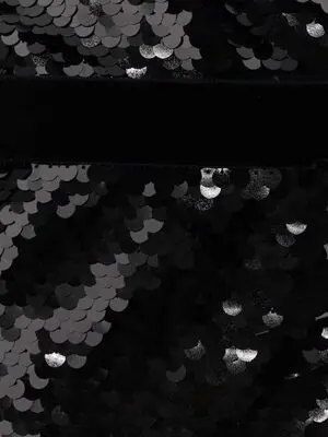 Alberta Ferretti Sleeveless Sequin Wrap Midi Dress