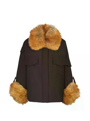 CANADIAN Yoho Faux-fur Trim Multi-pocket Jacket