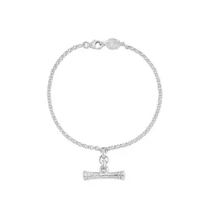DOWER & HALL Nomad T-bar™ Chain Bracelet - Silver