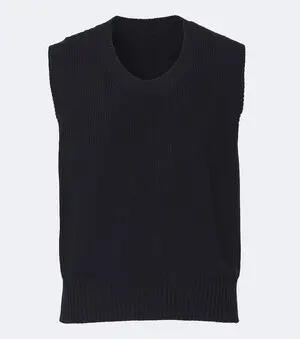 STOFFA Cashmere Sweater Vest - Blue