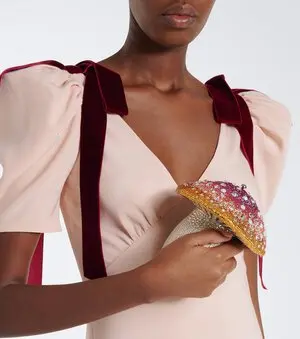 Judith Leiber Mushroom Toadstool Embellished Clutch