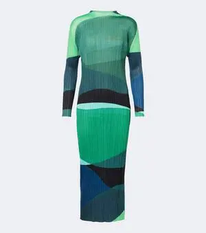 Issey Miyake Orbit Pleated Midi Dress