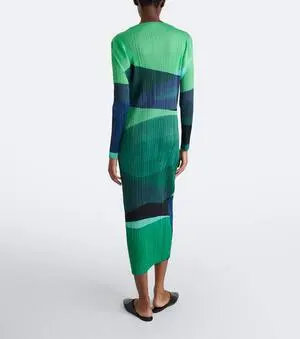 Issey Miyake Orbit Pleated Midi Dress