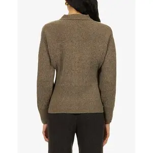 Le Kasha Ribbed Long-sleeve Cashmere Knitted Cardigan