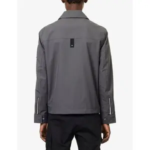 Moose Knuckles Jacques Logo-badge Woven Jacket - Cement