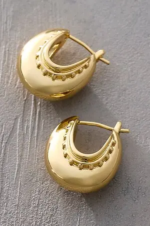 GHOST LONDON X Helena Hoop Earrings At - Gold