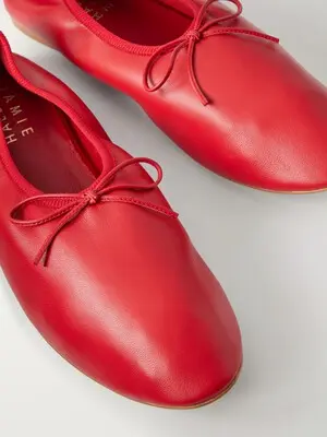 JAMIE HALLER The High Vamp Leather Ballet Flats