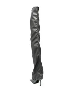Attico Robin Snakeskin-effect Boots