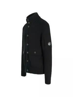 C.P. COMPANY Lambswool Lens Button Sweater