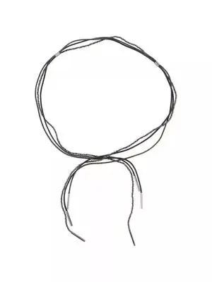 Antonelli Firenze Skye Bead-embellished Self-tie Belt - Black