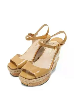 Prada Wedge Espadrille Sandals